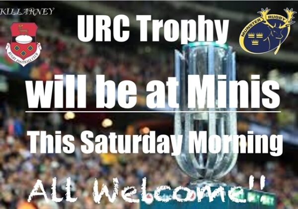 URC Trophy comes to Killarney RFC! - Killarney Rugby Club